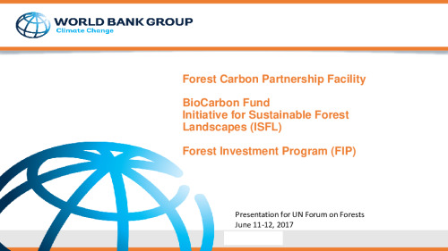 Sesión 1 BioCarbon y Carbon Fund | UNREDD Programme