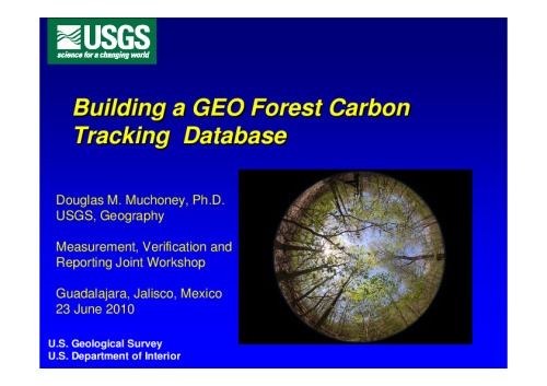 Building a GEO Forest Carbon Tracking Database Douglas Muchoney June ...